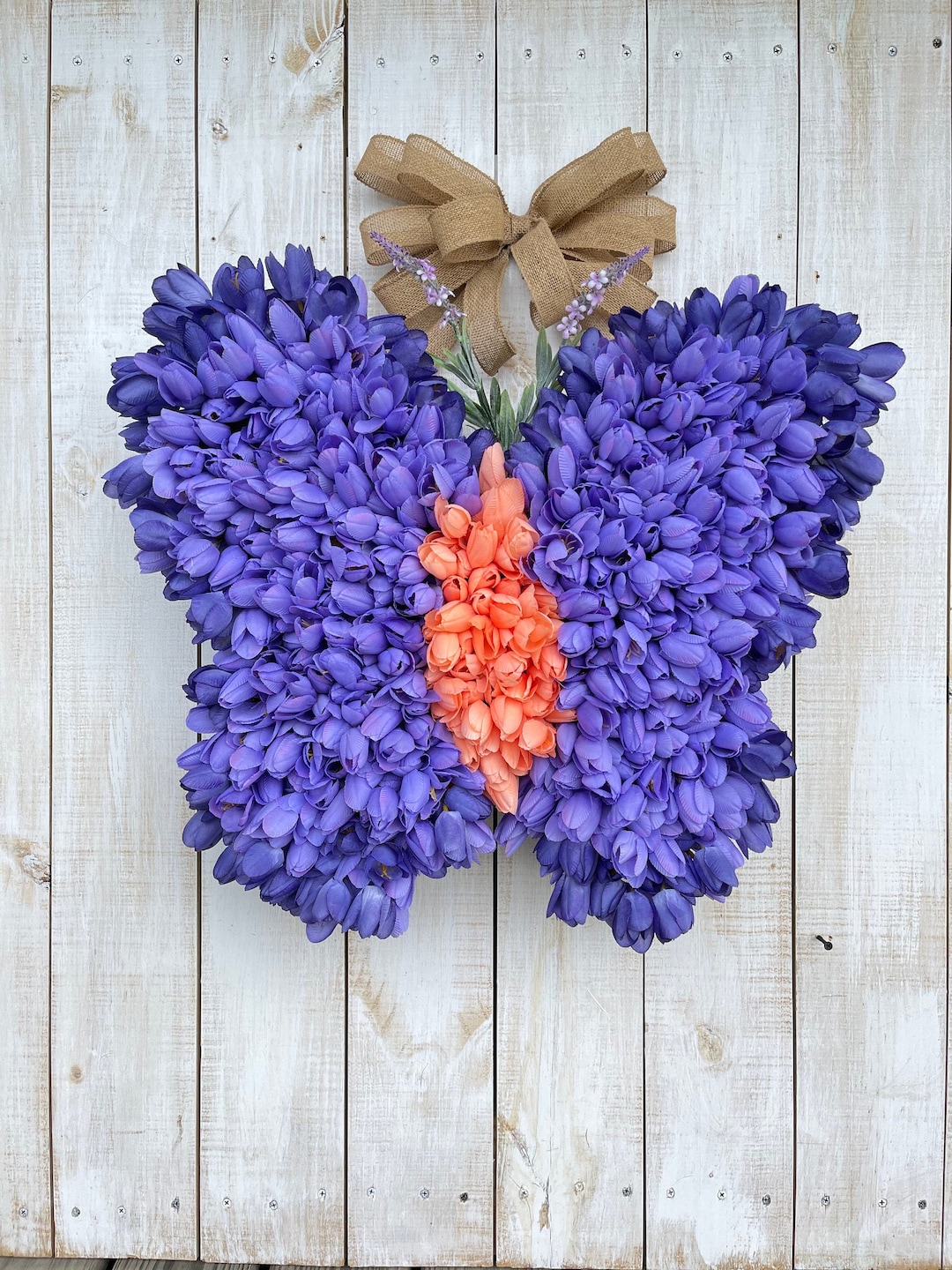 Butterfly Wreath, All Season Wreath, Wreath for Front Door, Butterfly ...