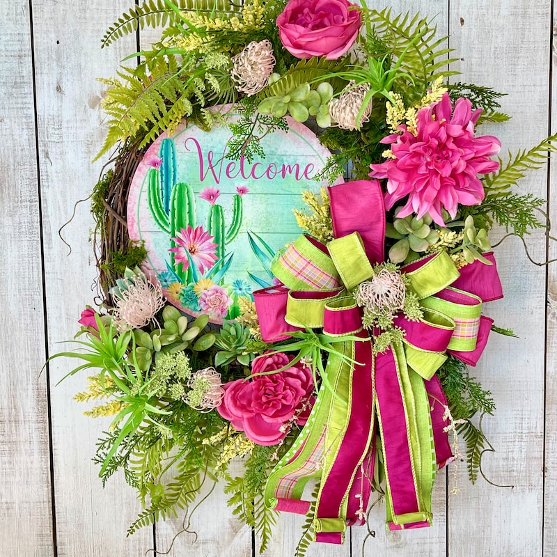 Cactus Wreath - Etsy