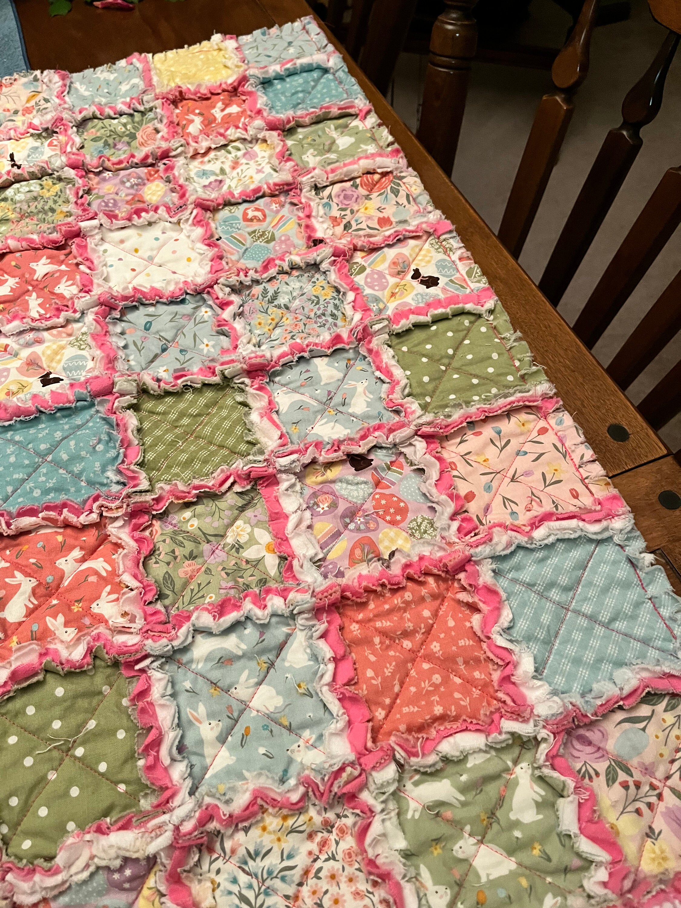 Bunny Trail Lap Rag Quilt - Etsy