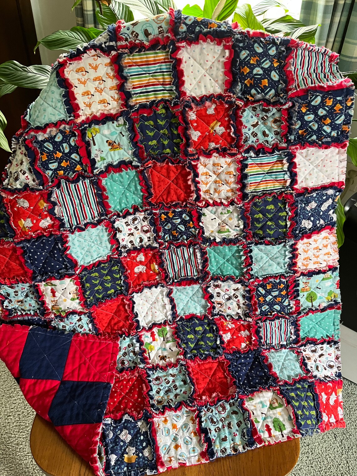 Family Pets Lap Rag Quilt - Etsy