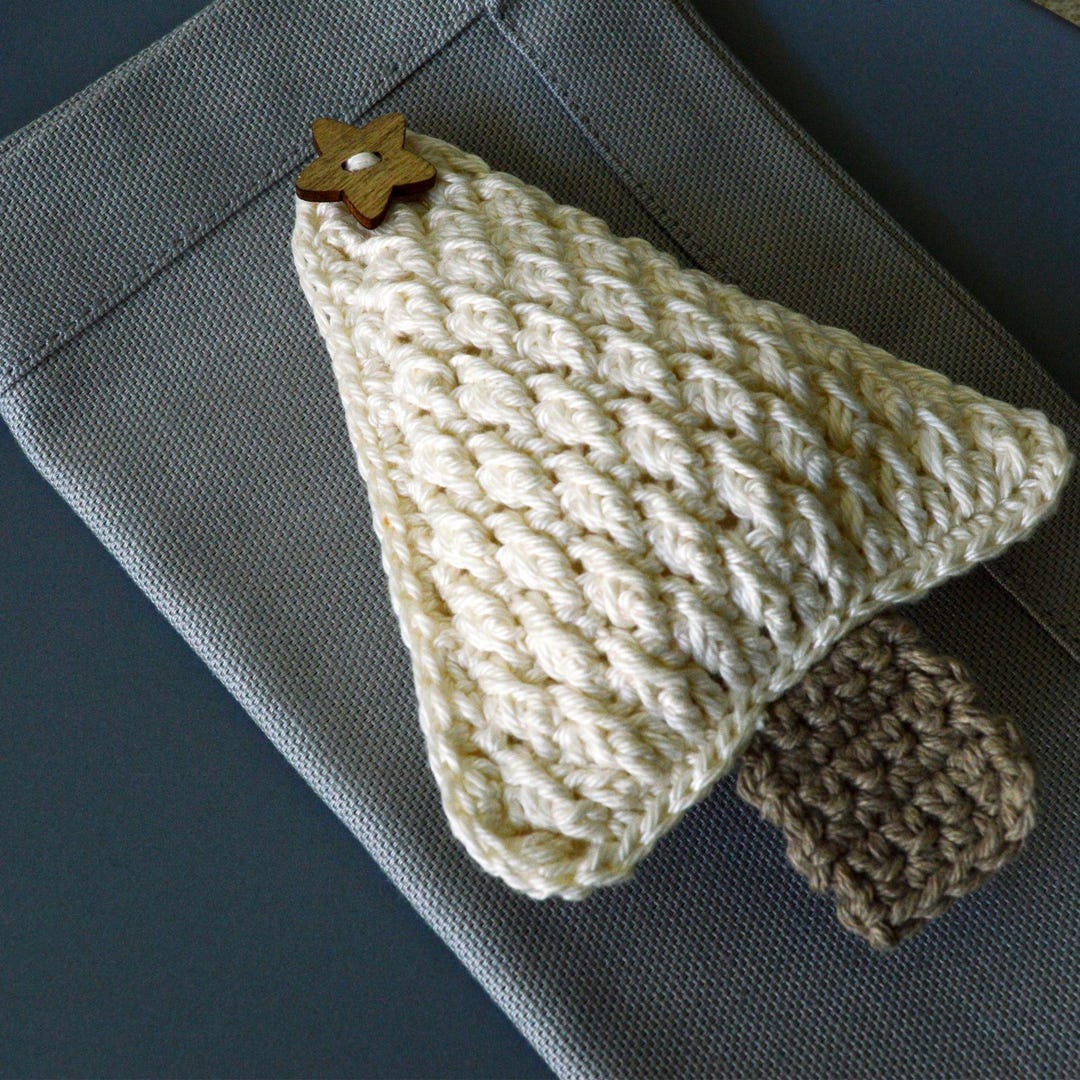 Crochet Tree, PHYSICAL ITEM No PATTERN! Christmas, Table Placeholder ...