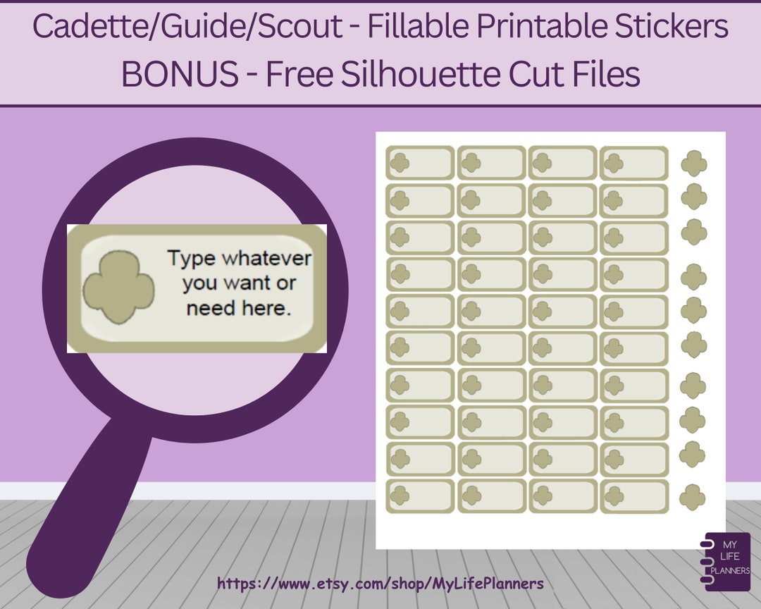 Girl Guide, Girl Scout, Cadette, Scout Stickers, Planner Stickers ...