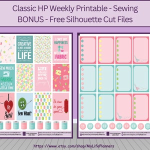 Sewing, CLASSIC Happy Planner Printable Stickers, Classic Happy Planner ...