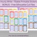 Hourly Stickers, Fillable, Printable, Planner Stickers, Morning ...