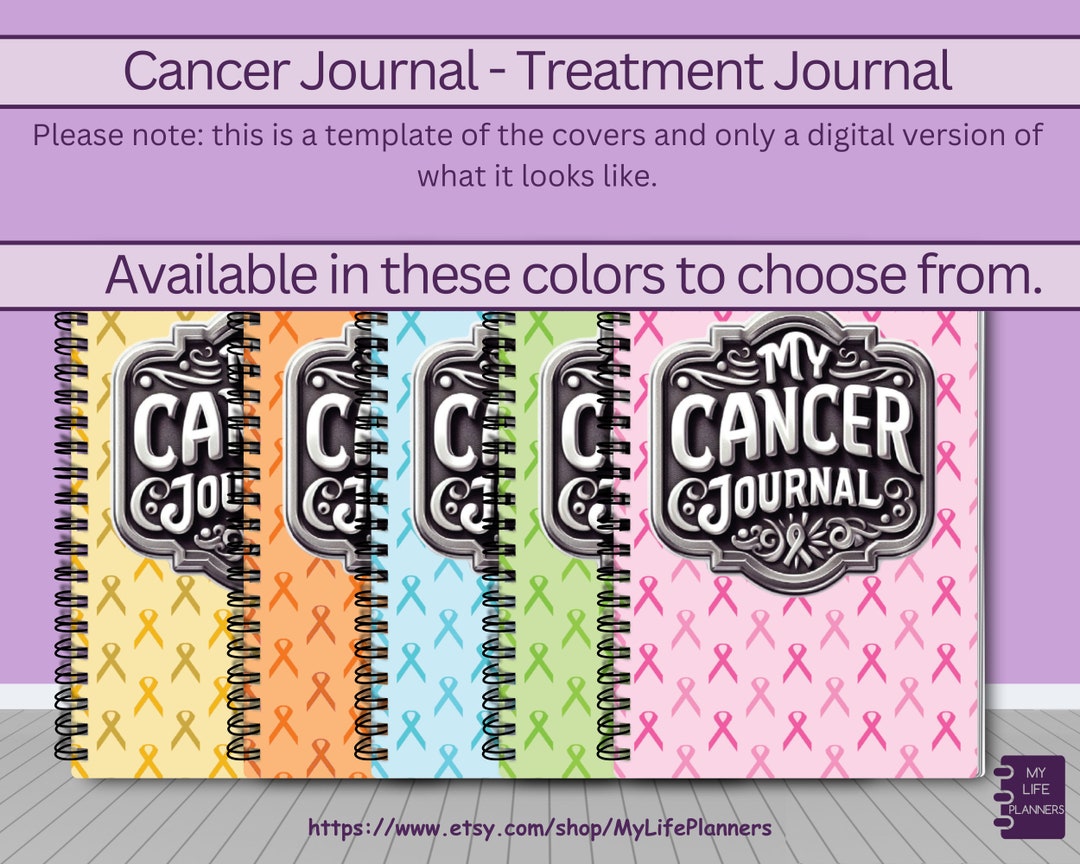 My Cancer Journal: Treatment Tracker Notebook (8.5x5.5") - Etsy