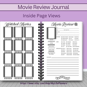 Movie Review Journal, Movie Journal, Movie Tracker, Film Review, Film ...