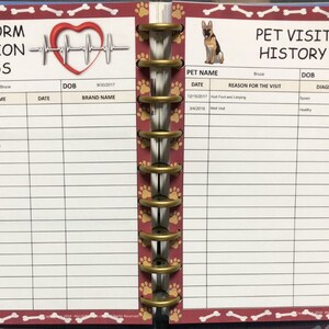 German Shepherd Pet Planner, Pet Care Records, Pet Information, Pet Kit ...