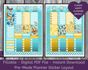 Daffodils CLASSIC Happy Planner Printable Stickers Weekly - Etsy