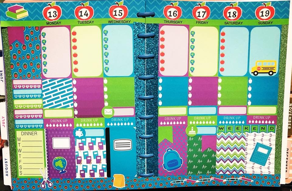 Back To School CLASSIC Happy Planner Printable Stickers | Etsy