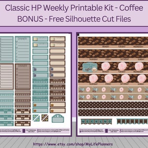 Coffee, CLASSIC Happy Planner Printable Stickers, Classic Happy Planner ...