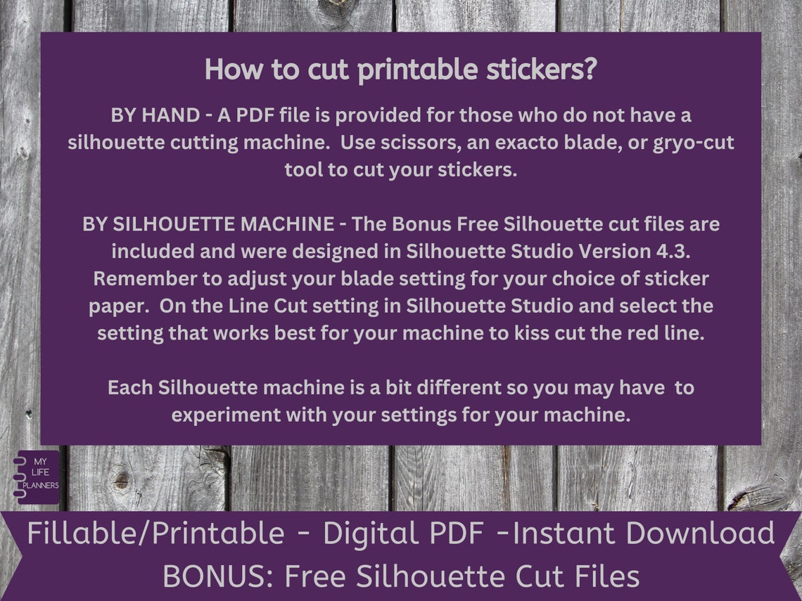 Blue Color Box Stickers Planner Stickers Full Box Half Box - Etsy