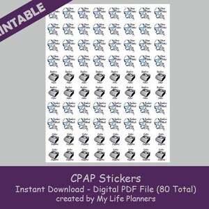 Sleep Apnea CPap CPap Stickers CPap Reminder Breathing - Etsy España