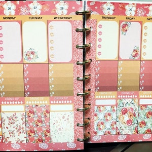 Sunset Blossom Weekly Kit, Planner Kit. Planner Stickers, Printable ...