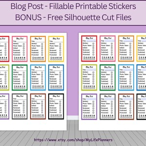 Blog Post Stickers, Printable Planner Stickers, Functional Stickers ...