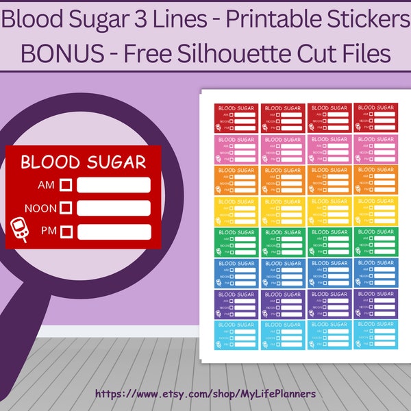 Blood Glucose Monitor Stickers - Etsy