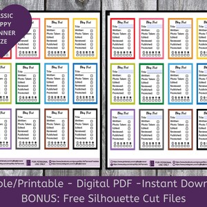 Blog Post Stickers Printable Planner Stickers Functional - Etsy