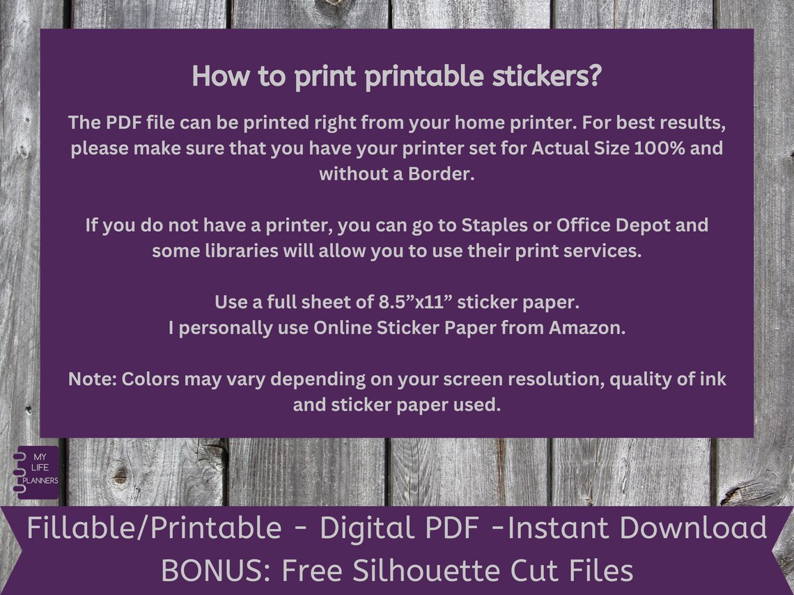 Red Color Box Stickers Planner Stickers Full Box Half Box - Etsy