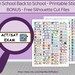 High School Back to School Printable Stickers, Classic Happy Planner ...