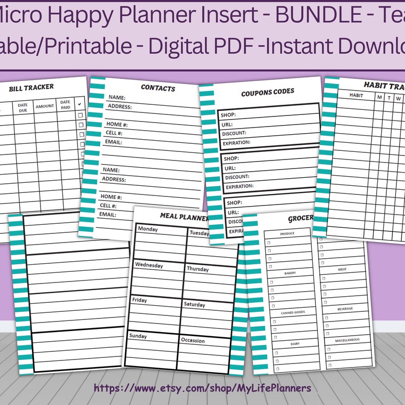 Happy Planner Insert - Etsy