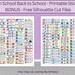 High School Back to School Printable Stickers, Classic Happy Planner ...