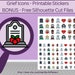 High School Back to School Printable Stickers, Classic Happy Planner ...