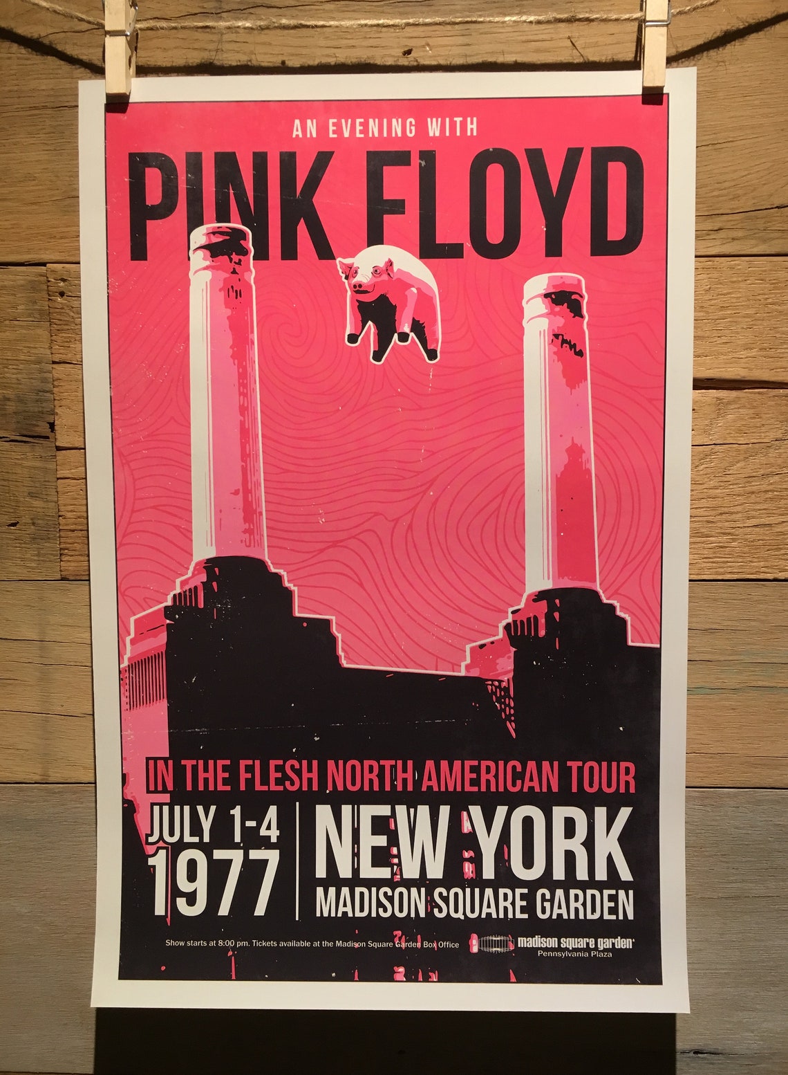 11x17 Pink Floyd Concert Poster Concept - Etsy