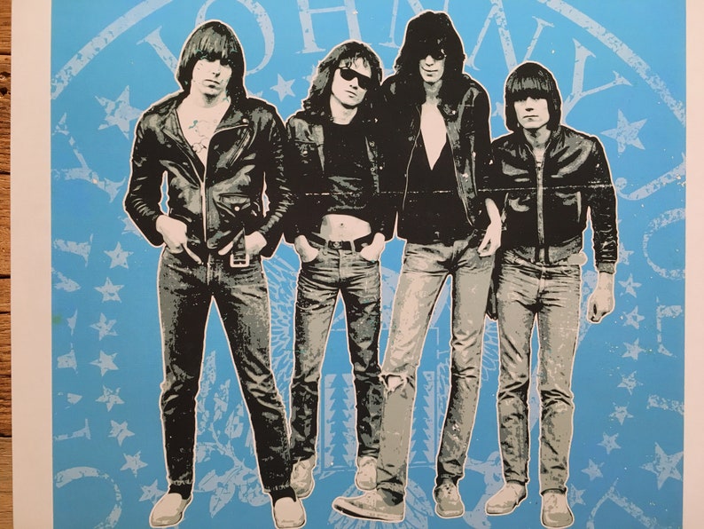 11x17 Ramones Concert Poster Concept Blue Etsy