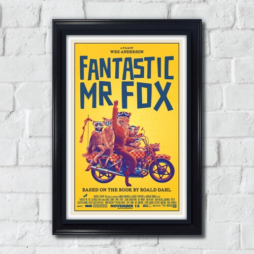 Fantastic Mr Fox Poster // Wes Anderson Fan Art Ash - Etsy