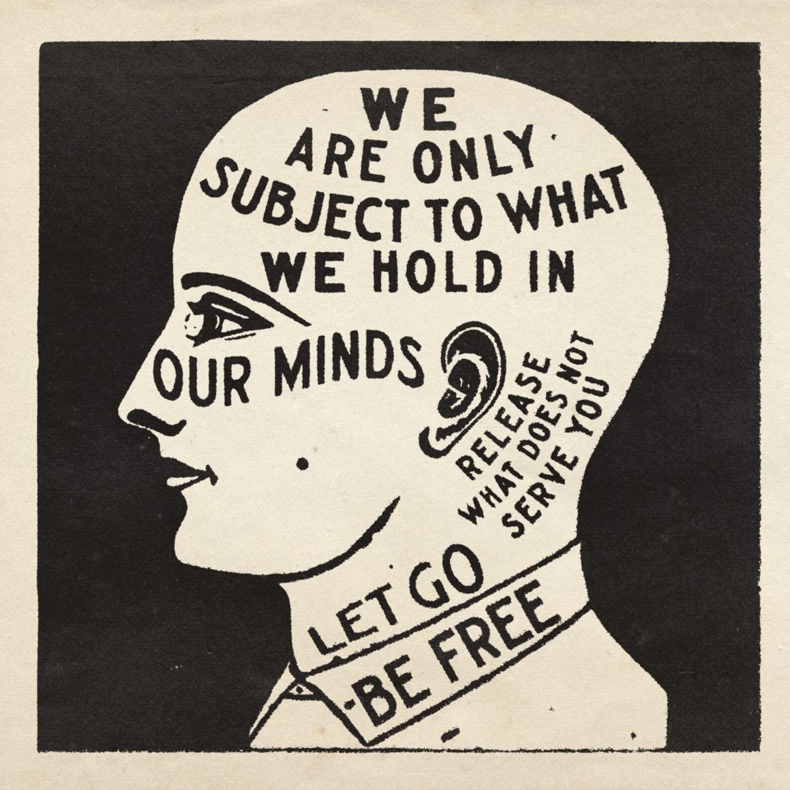 Let Go, Be Free Art Print | Mindfulness Home Decor, Gratitude ...