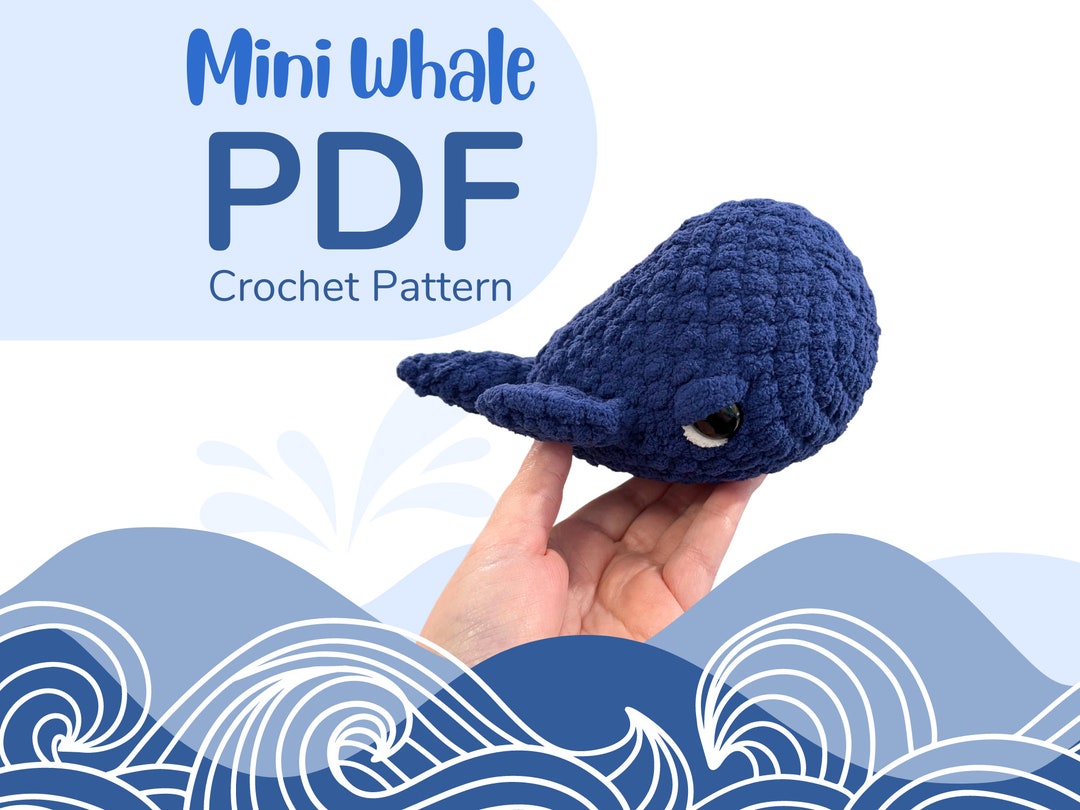 Mini Whale Crochet Pattern PDF || Digital File Only - Etsy