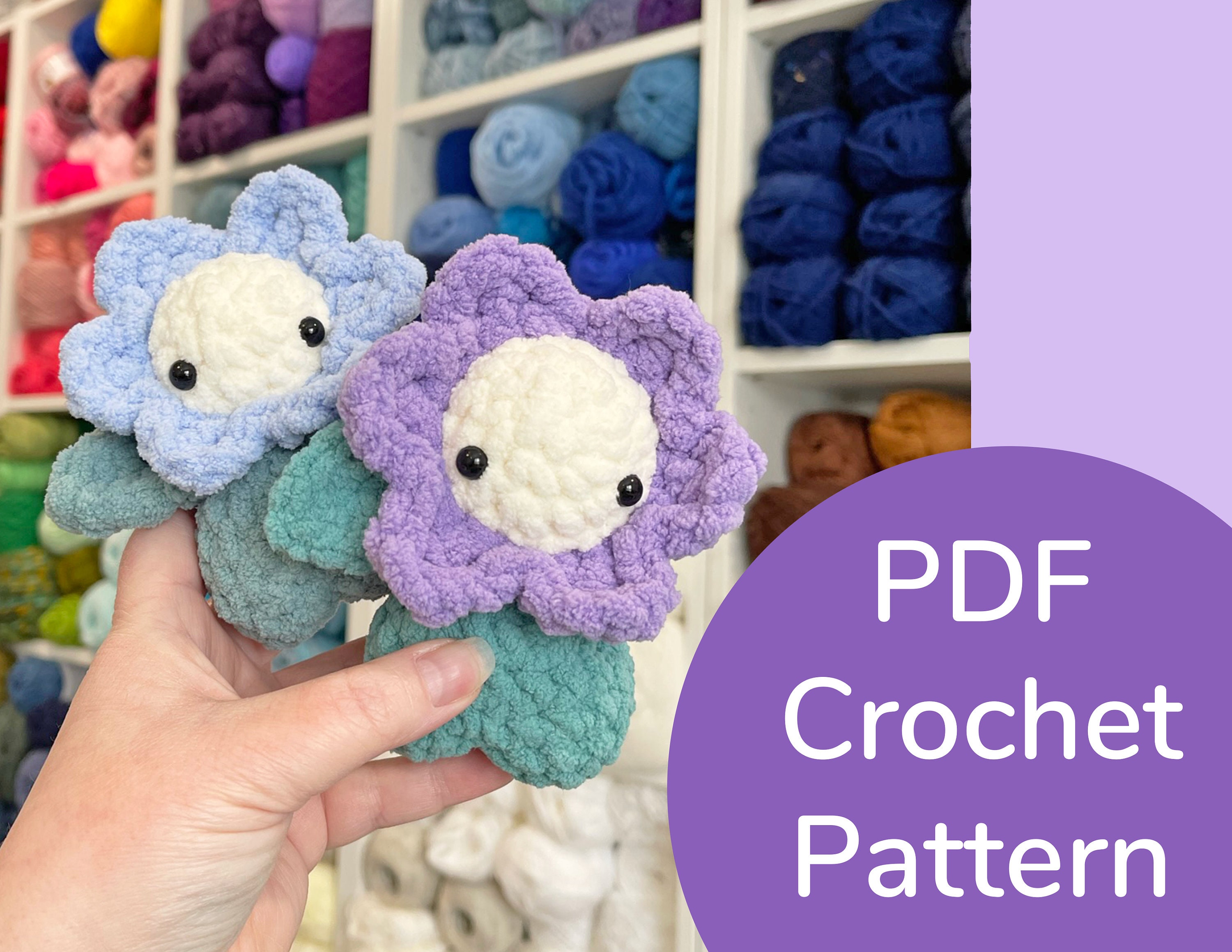 Mini Floral Friend & Keychain PDF Crochet Pattern || Digital File Only
