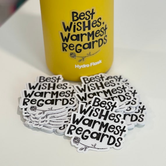 Best Wishes Warmest Regards Sticker Schitts Creek Inspired | Etsy