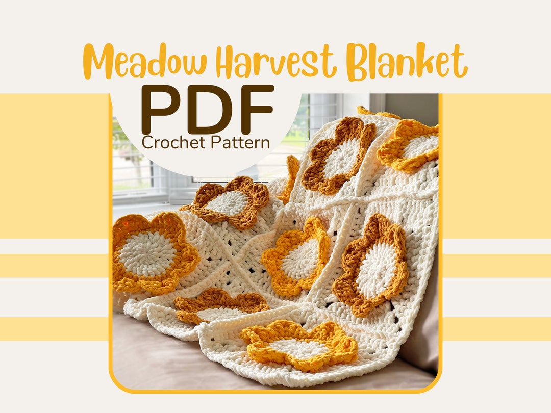 Meadow Harvest Blanket Crochet Pattern PDF Digital File Only - Etsy