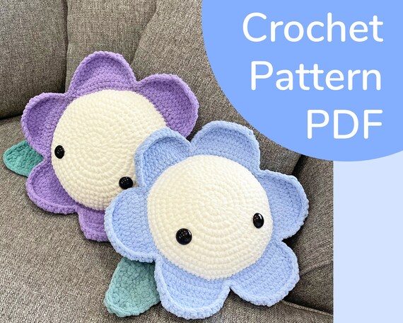 Floral Friend Pillow PDF Crochet Pattern Digital File Only - Etsy