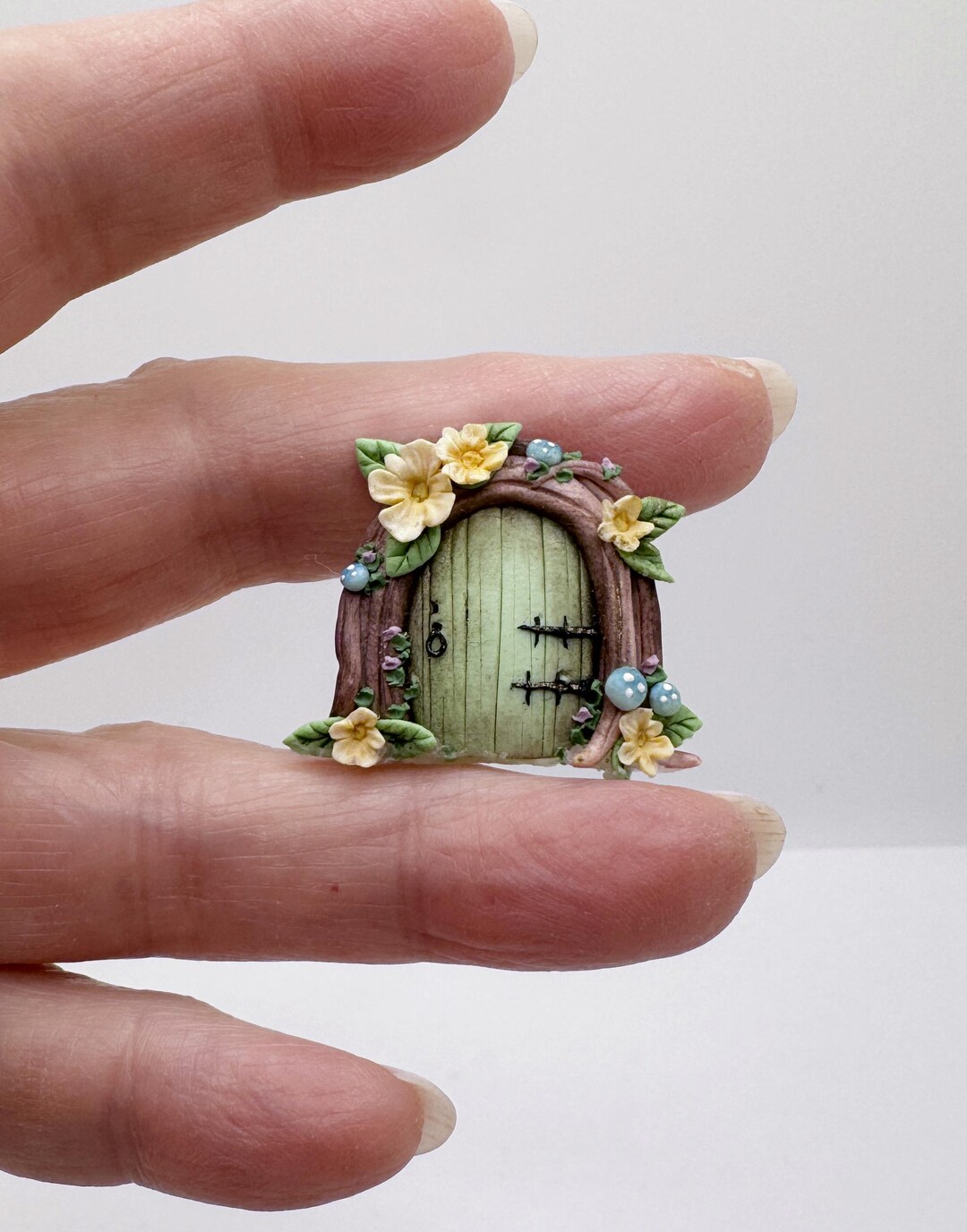 1:12 Extremely Tiny Fairy Door Artist OOAK Garden Fantasy Miniature - Etsy