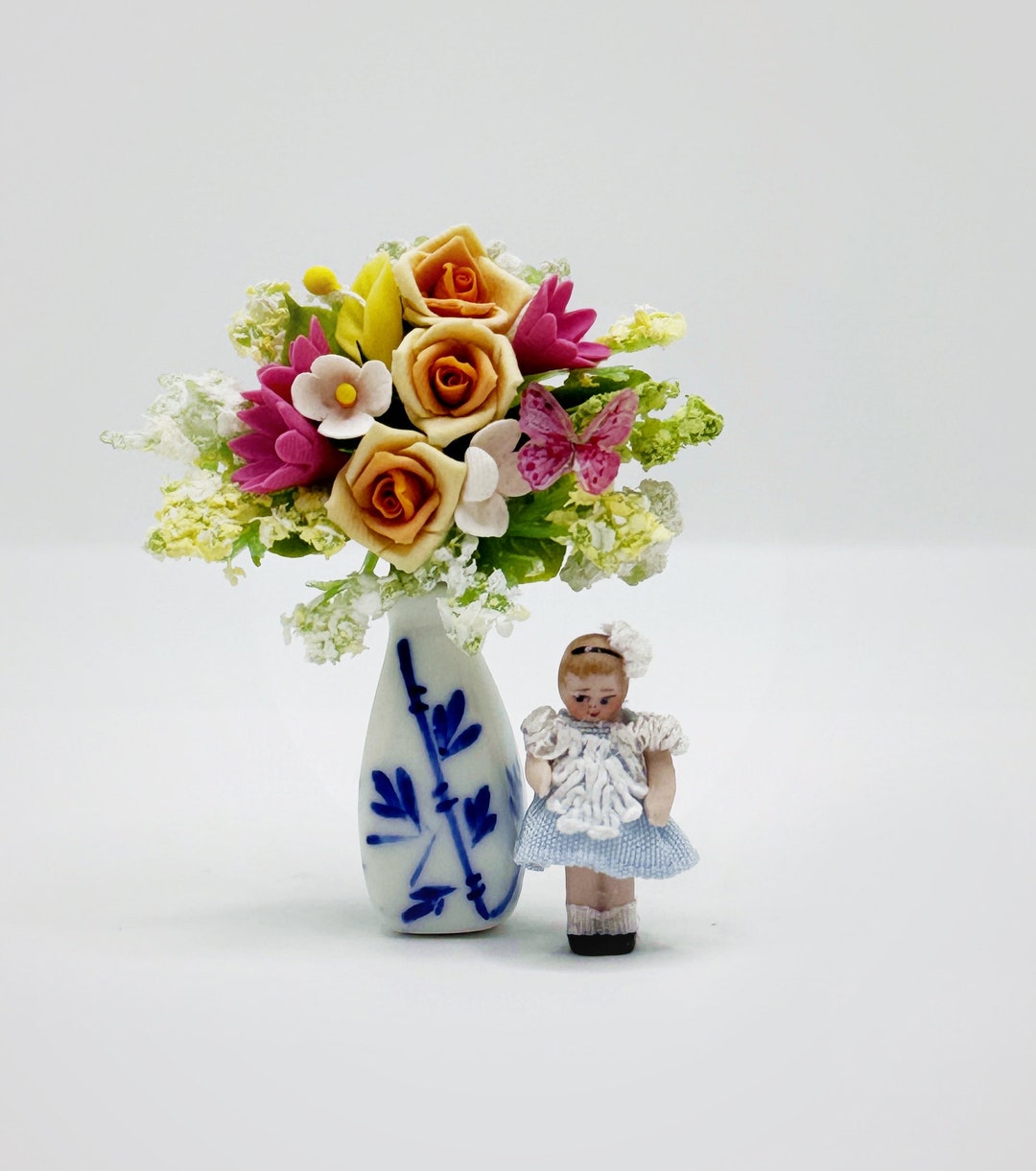 Miniature Micro Porcelain Artist Doll / Kewpie / Antique Reproduction ...
