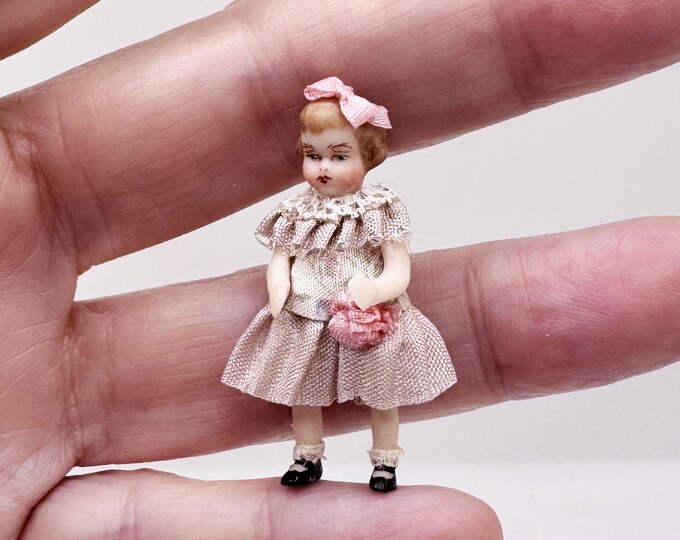 Miniature 1:12 Dollhouse Porcelain Patsy Doll Artist Reproduction ...