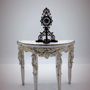 1:12 Artisan Laser Cut Mantle Clock Walnut Artist Ron Chase Victorian ...
