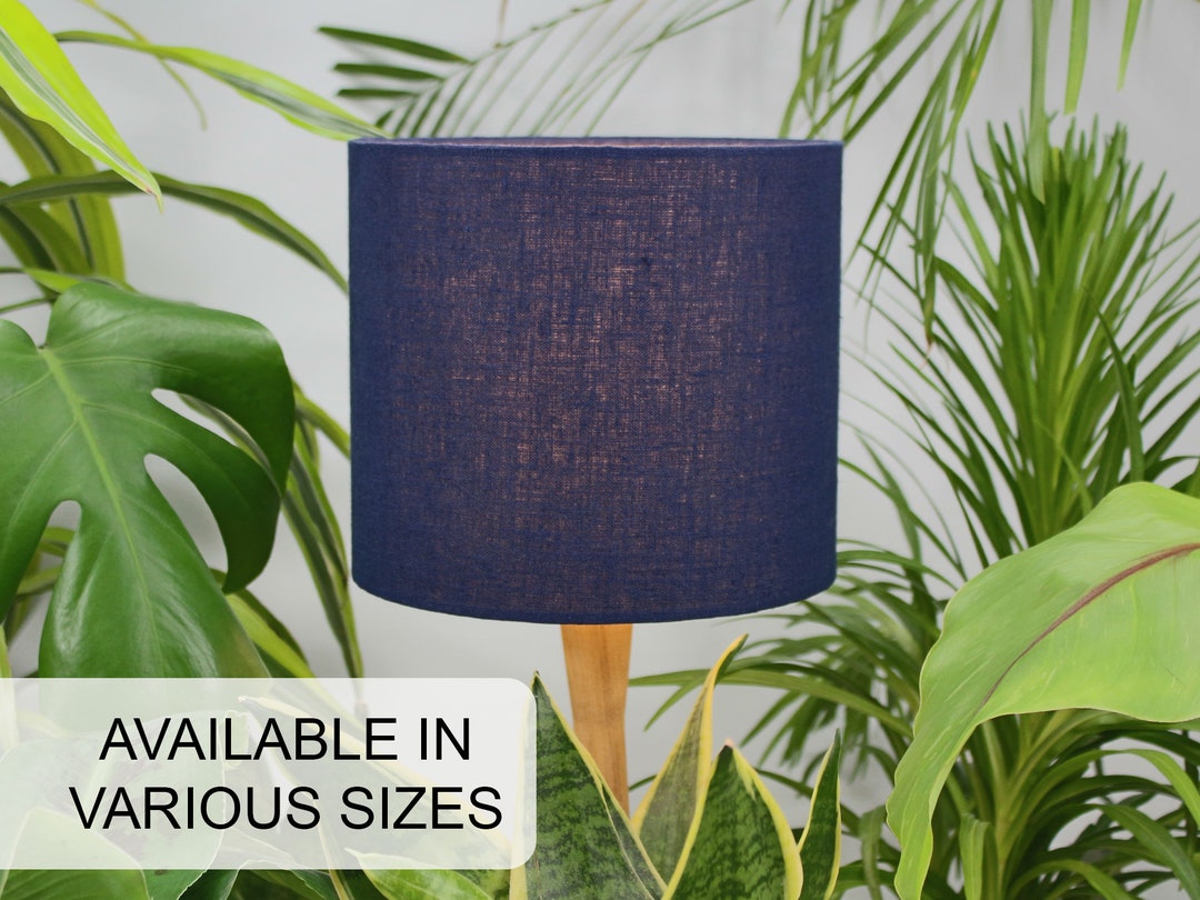 Linen Navy Lamp Shade for Table Lamp Floor or Ceiling Light - Etsy