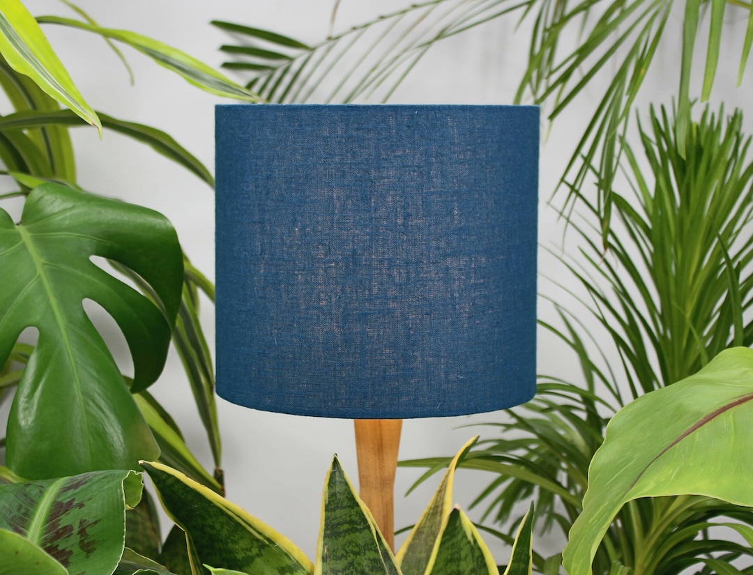 Petrol Blue Linen Lampshade - Perfect for Table, Floor, and Ceiling ...