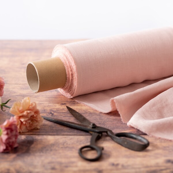 Blush Pink Linen - Etsy