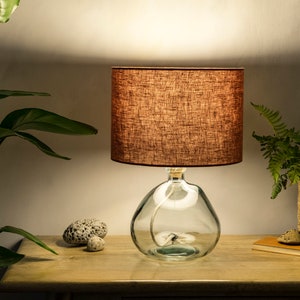 Linen Terracotta Lampshade, Rust Orange Lamp Shade for Floor Lamp ...