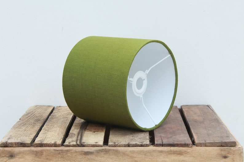 Linen Moss Green Lampshade Green Lamp Shade for Table Lamp - Etsy