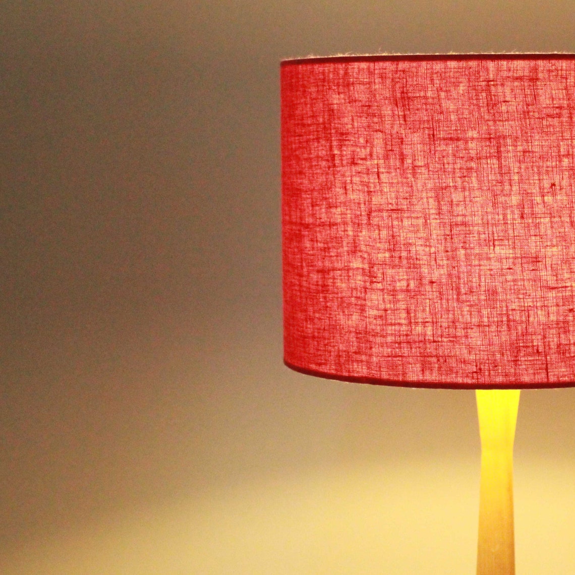 Linen Hot Pink Lamp Shade, UNO Drum Bright Fuchsia Pink Lampshade for ...