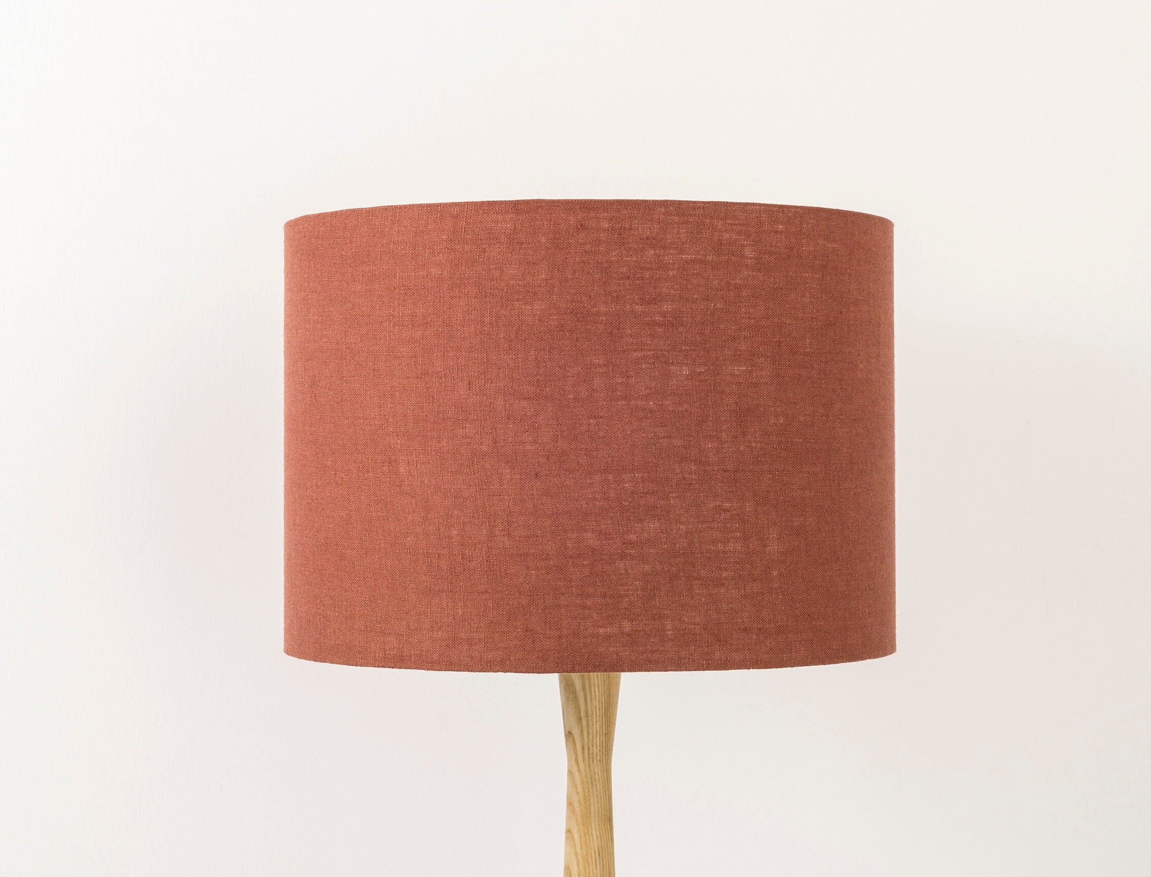 Linen Terracotta Lampshade, Rust Orange Lamp Shade for Floor Lamp ...