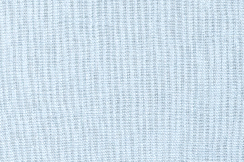 Light Sky Blue Linen Fabric by the Metre Soft Lithuanian - Etsy