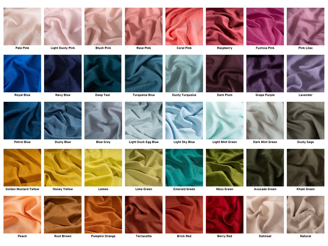 Washed Linen Fabric by the Metre, Stonewashed Softened Lithuanian Linen ...