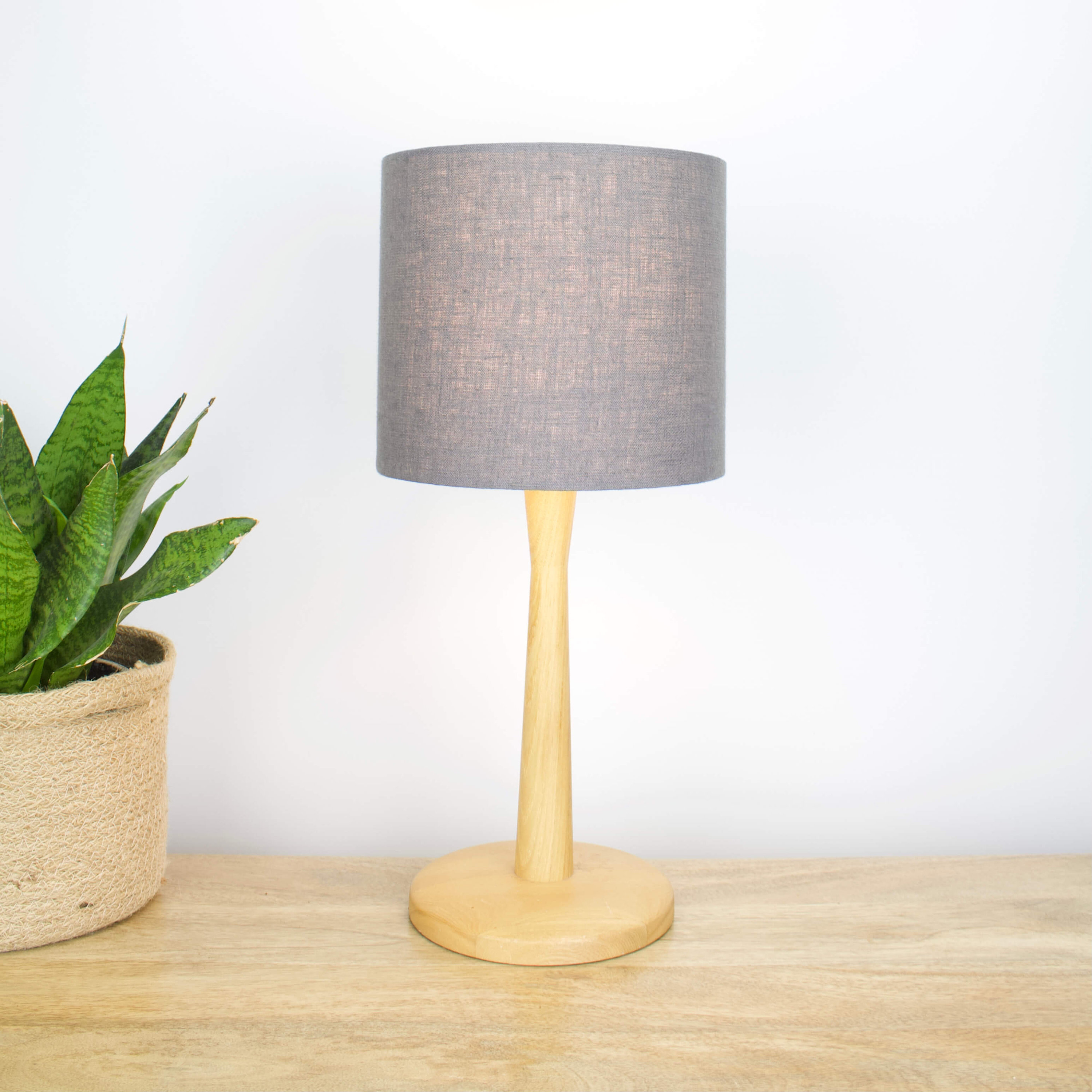 Linen Graphite Grey Lampshade Light Grey Lamp Shade for Table - Etsy