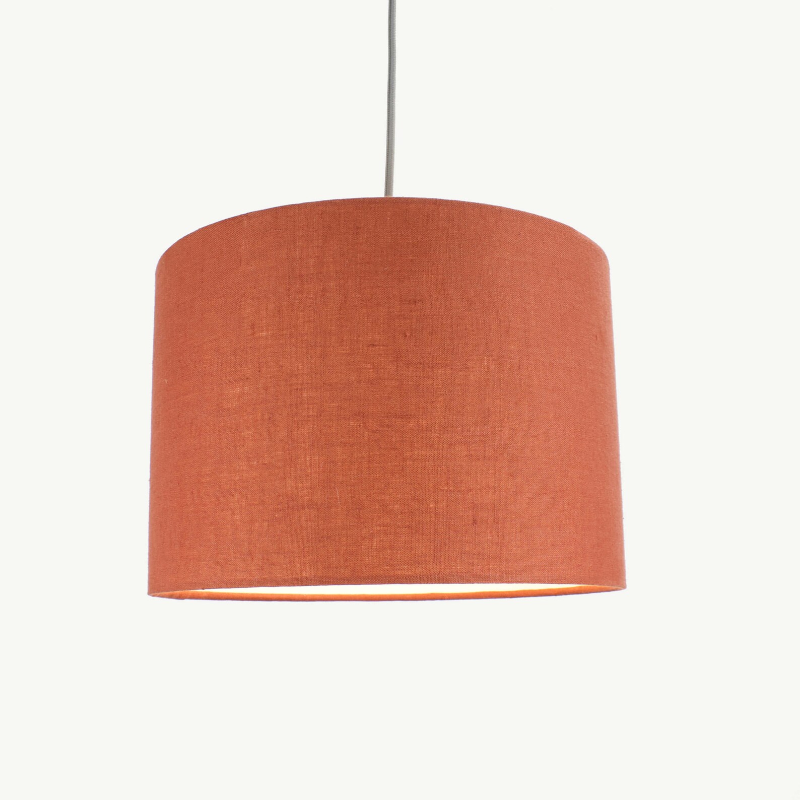 Linen Terracotta Lampshade Rust Orange Lamp Shade for Floor - Etsy