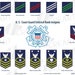 US Coast Guard Enlisted Rank Insignia Collection, US Coast Guard Clip ...